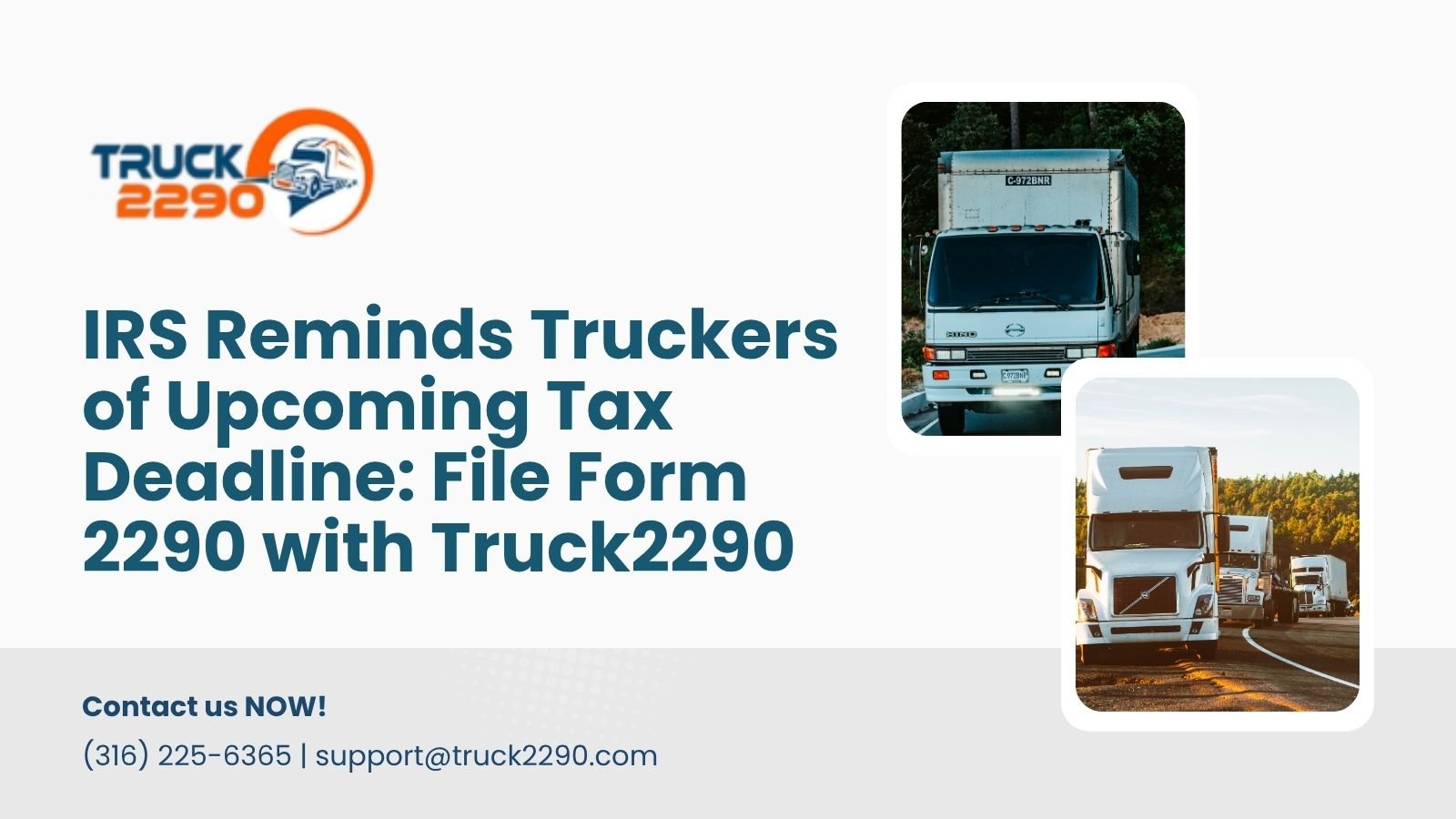 Tax Deadline: File IRS Form 2290 with Truck2290