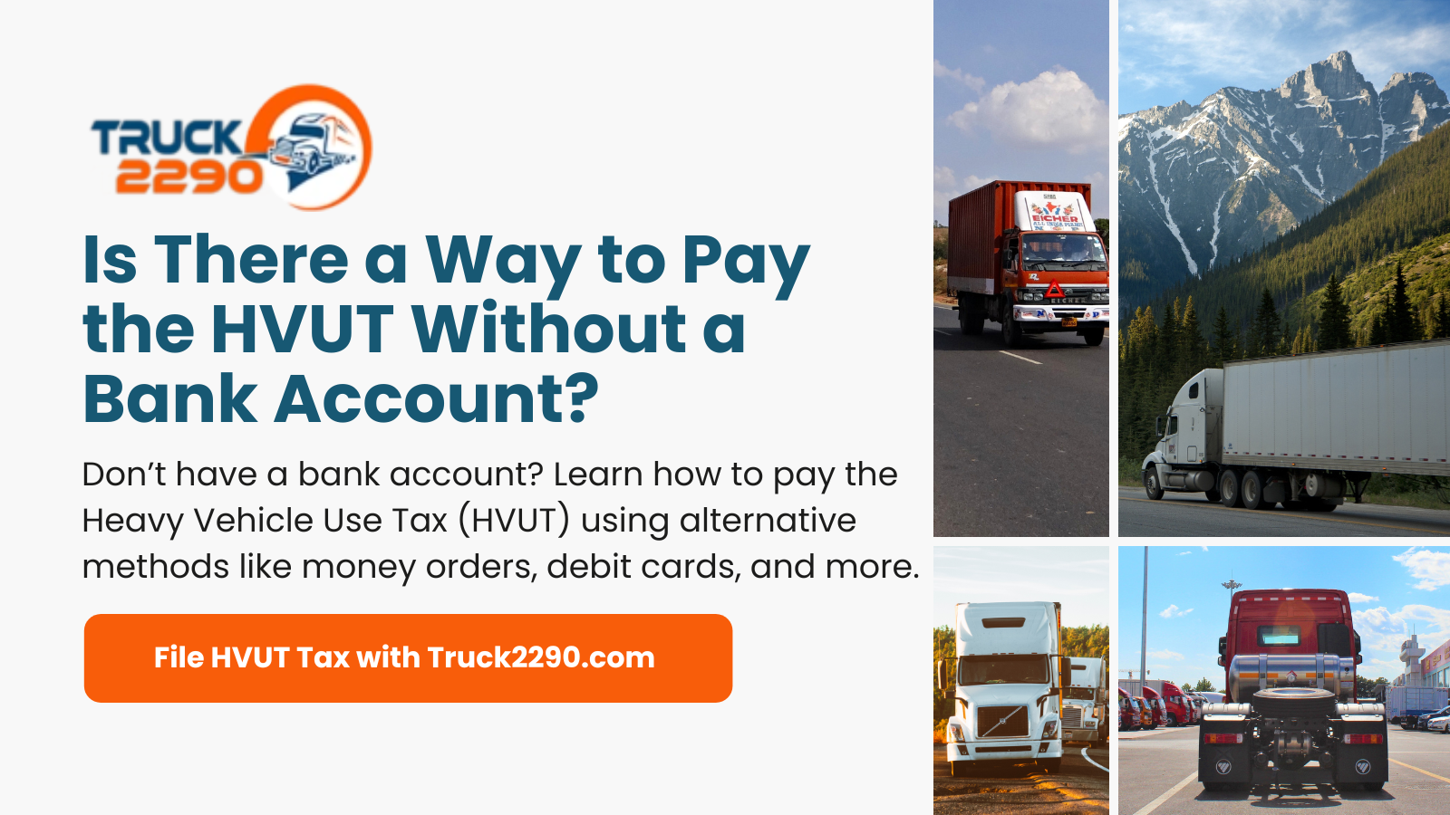 Pay HVUT Without a Bank Account – Find Options
